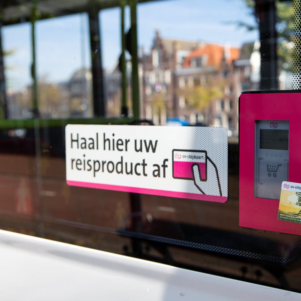 Ophaalpunt op de bus